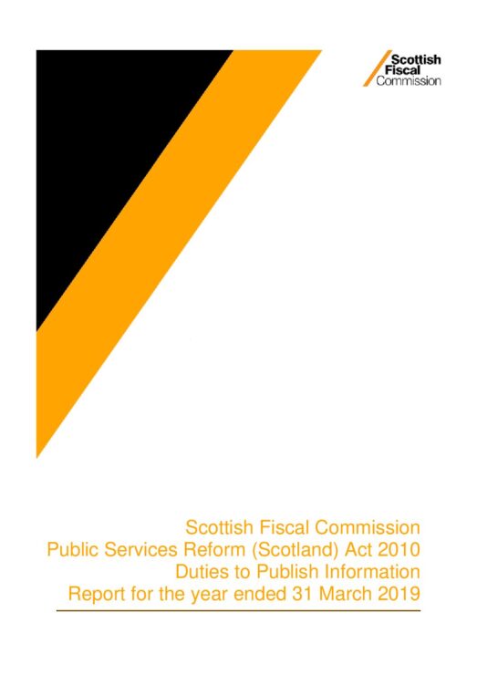 Public Services Reform Scotland Act 2010 Report For The Year Ended 31 ...